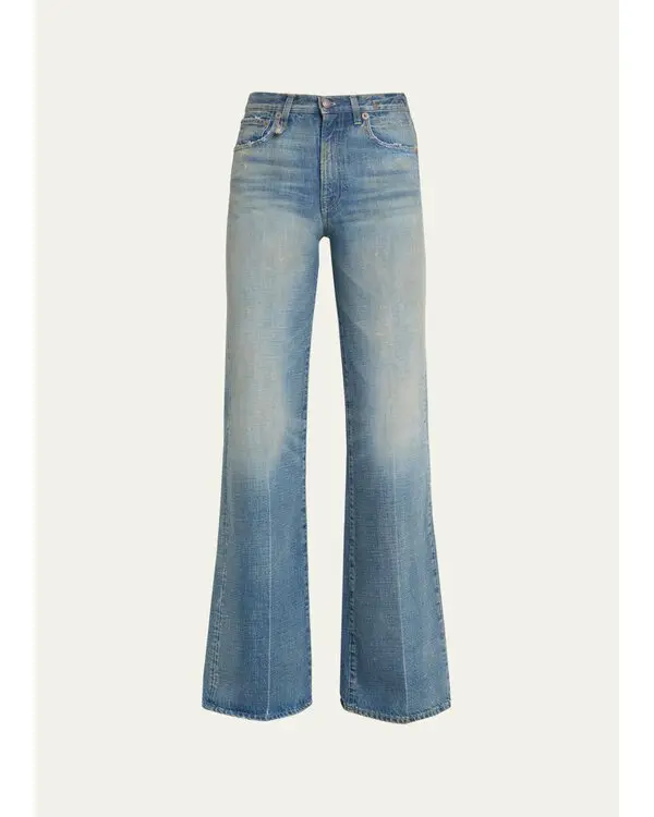 R13 Charlotte Wide-leg Jeans