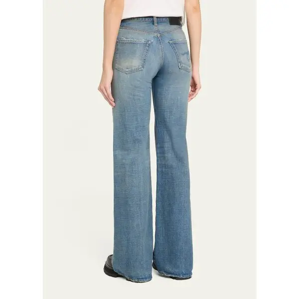 R13 Charlotte Wide-leg Jeans