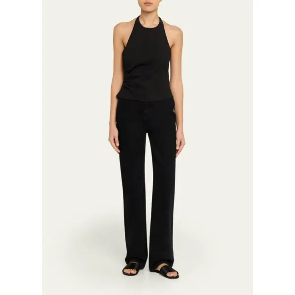 A.L.C. Sylvie Linen-blend Halter Top