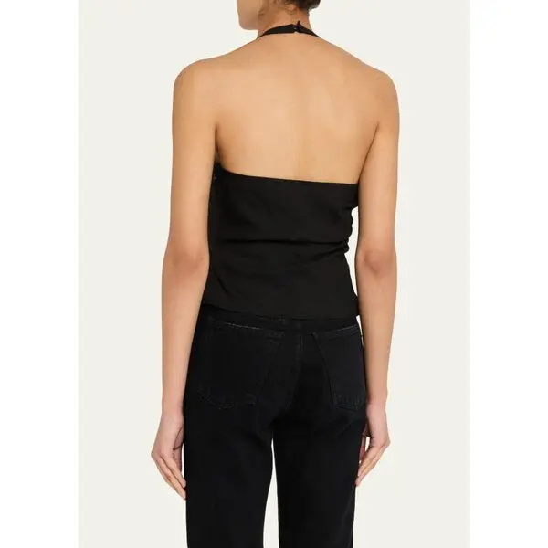 A.L.C. Sylvie Linen-blend Halter Top