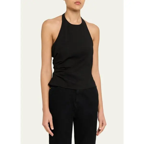 A.L.C. Sylvie Linen-blend Halter Top