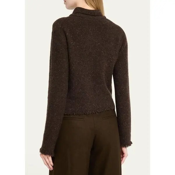 Vince Donegal-style Cashmere Button-front Cardigan
