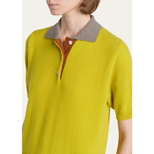 Marni Cashmere Short-sleeve Polo Sweater