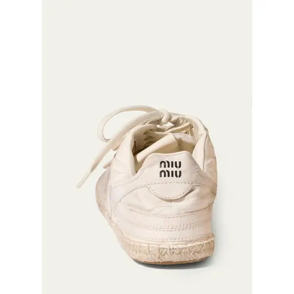 Miu Miu Canvas Espadrille Low-top Sneakers