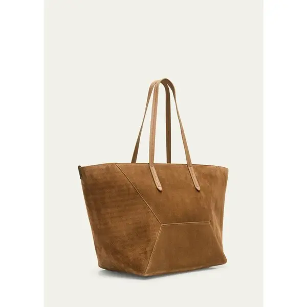 Brunello Cucinelli Bc Duo Suede Medium Bag - Camel