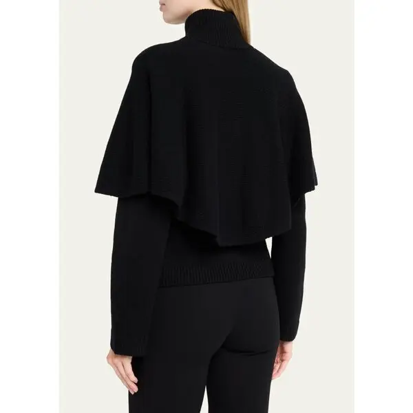 Vince Wool-blend Turtleneck Cape