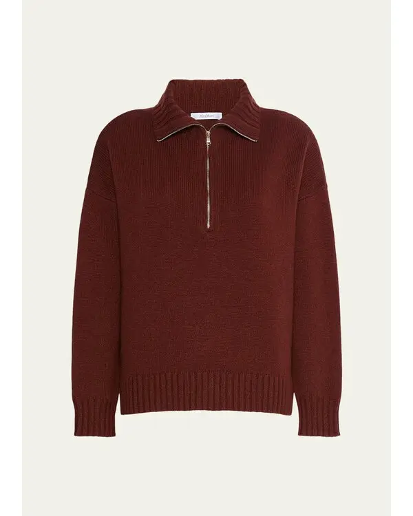 Max Mara Quarter-zip Cashmere Sweater