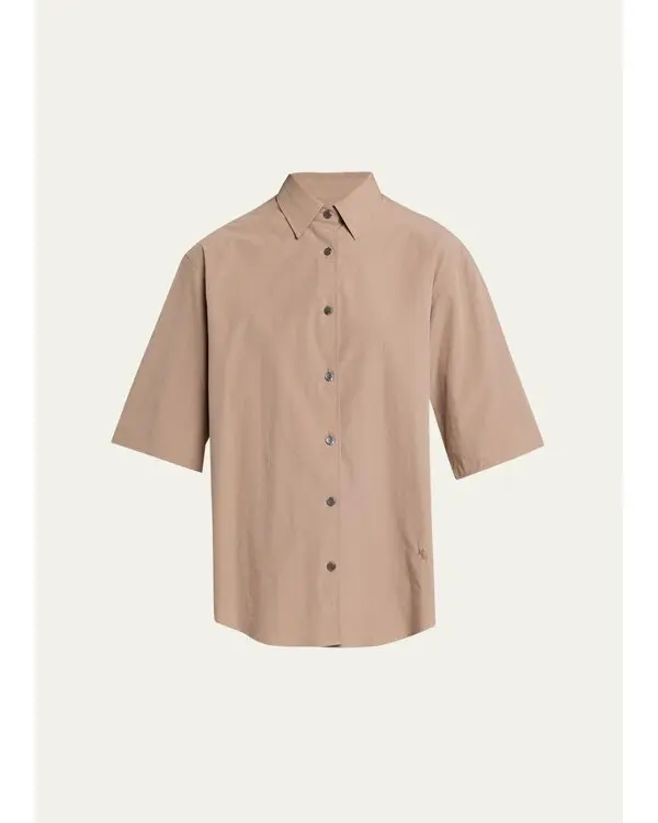 Maria Mcmanus Short-sleeve Cotton Tunic Shirt