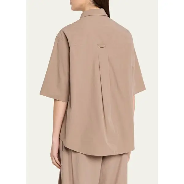 Maria Mcmanus Short-sleeve Cotton Tunic Shirt