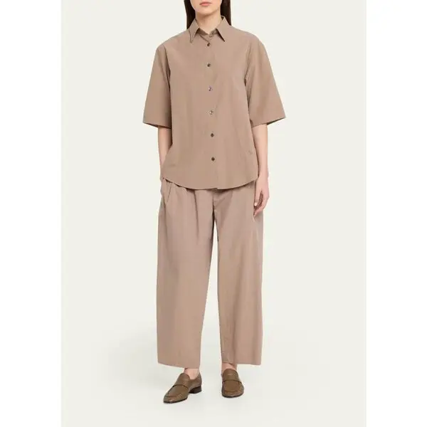 Maria Mcmanus Short-sleeve Cotton Tunic Shirt
