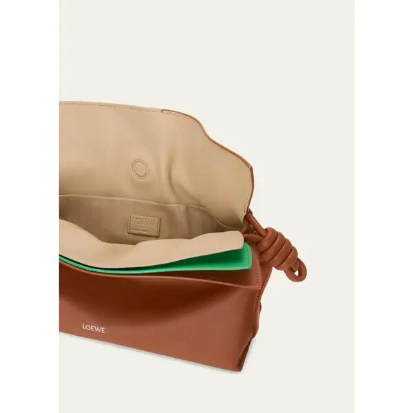 Loewe Flaco Layered Leather Clutch Bag