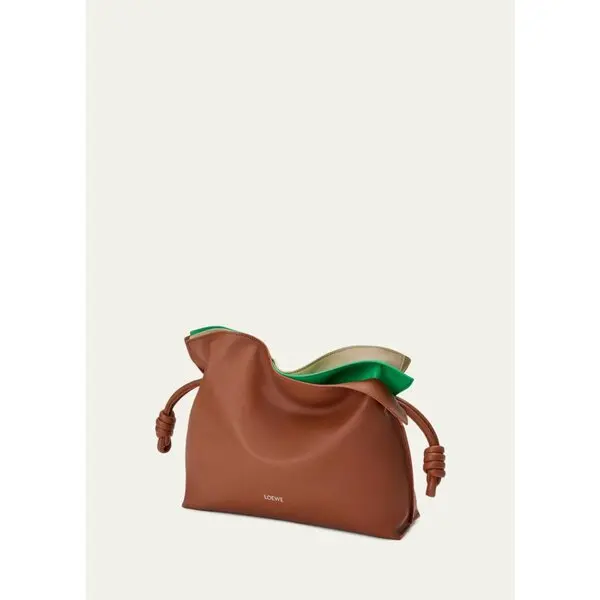 Loewe Flaco Layered Leather Clutch Bag