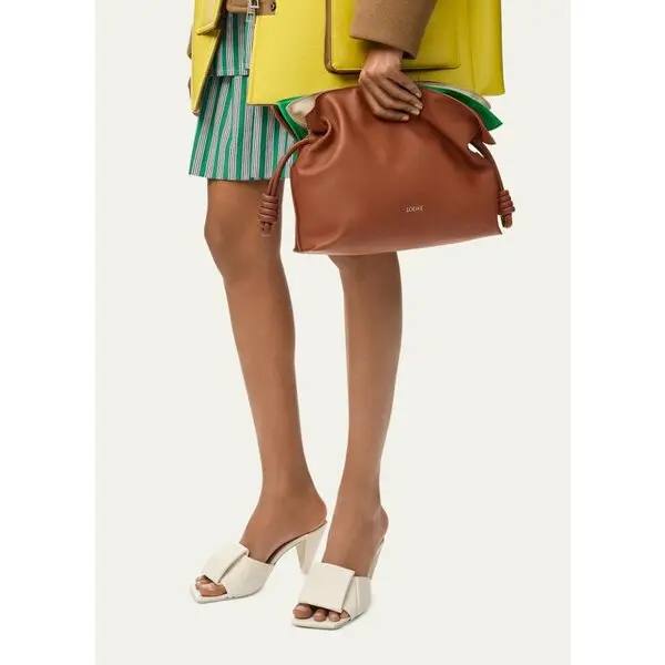 Loewe Flaco Layered Leather Clutch Bag