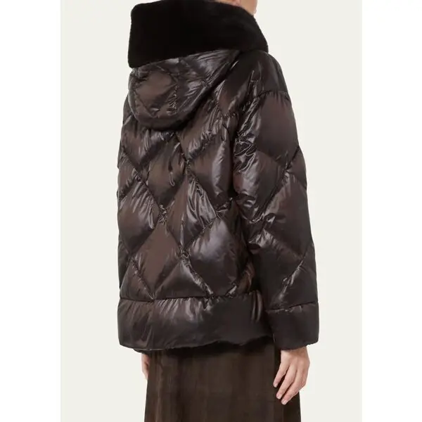 Max Mara The Cube Hooded Down Jacket