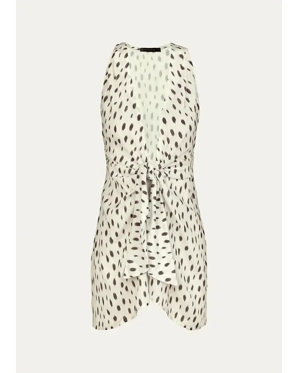 VIX PAULA HERMANNY Mita Printed Mini Dress