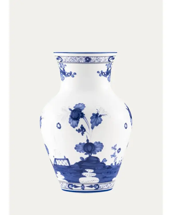 GINORI 1735 Oi Indaco Ming Botanical Vase - Blue Multi