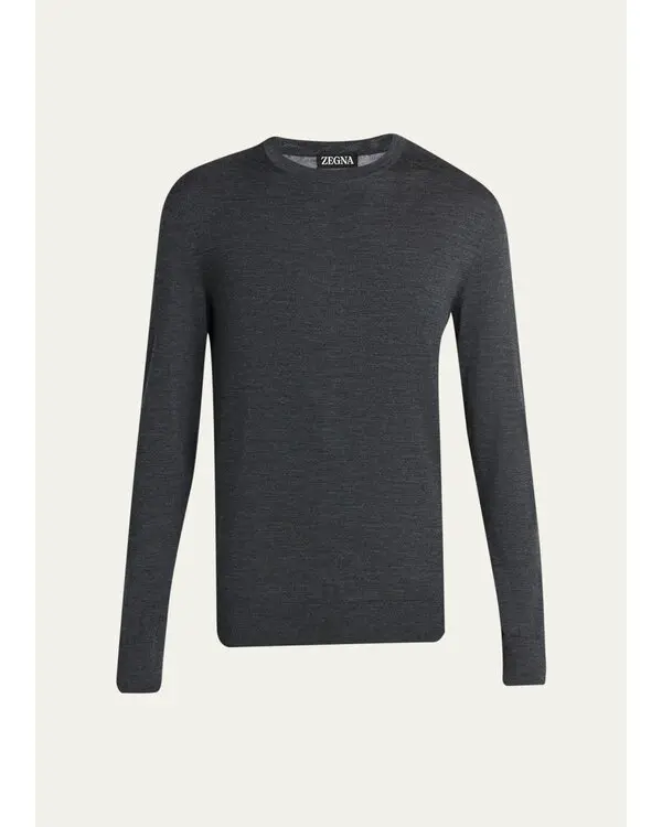 Zegna Trofeo Wool Crewneck Sweater