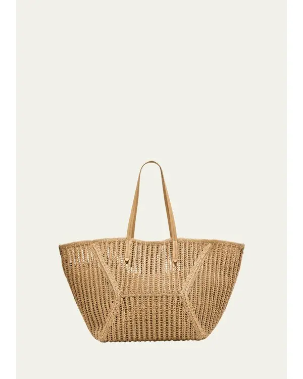 Brunello Cucinelli Bc Duo Techno Raffia Tote Bag - Rope