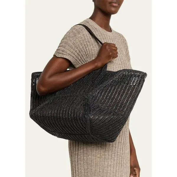 Brunello Cucinelli Bc Duo Techno Raffia Tote Bag