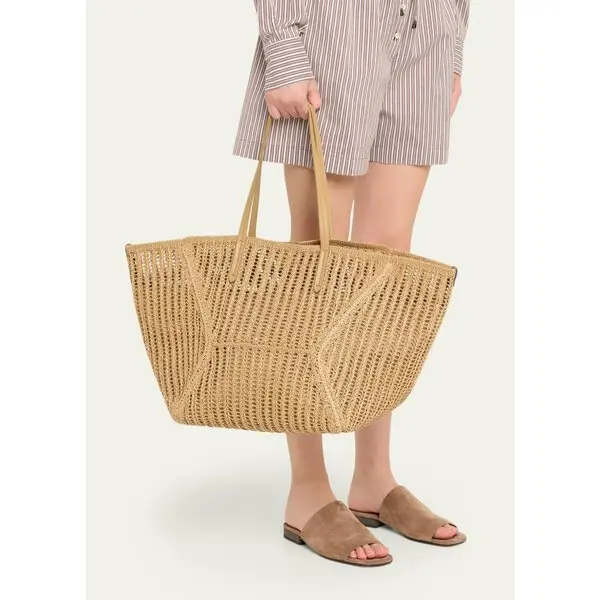 Brunello Cucinelli Bc Duo Techno Raffia Tote Bag