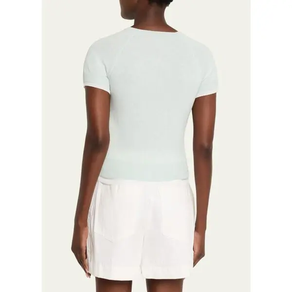 Vince Short-sleeve Double-layer Tee - 979bow-bla