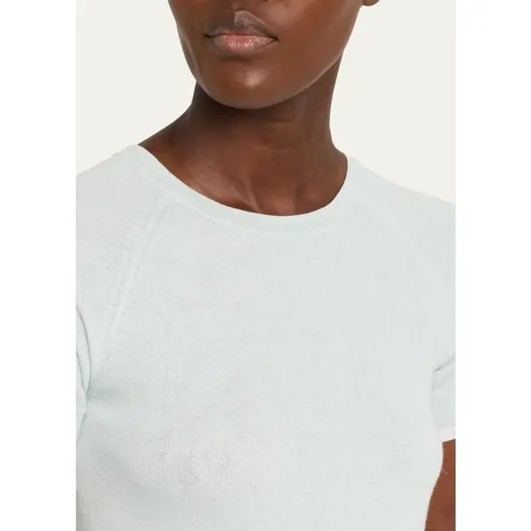 Vince Short-sleeve Double-layer Tee - 979bow-bla