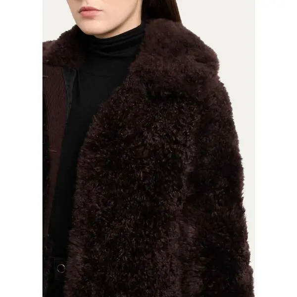 YVES SALOMON Goat Fur Short Coat