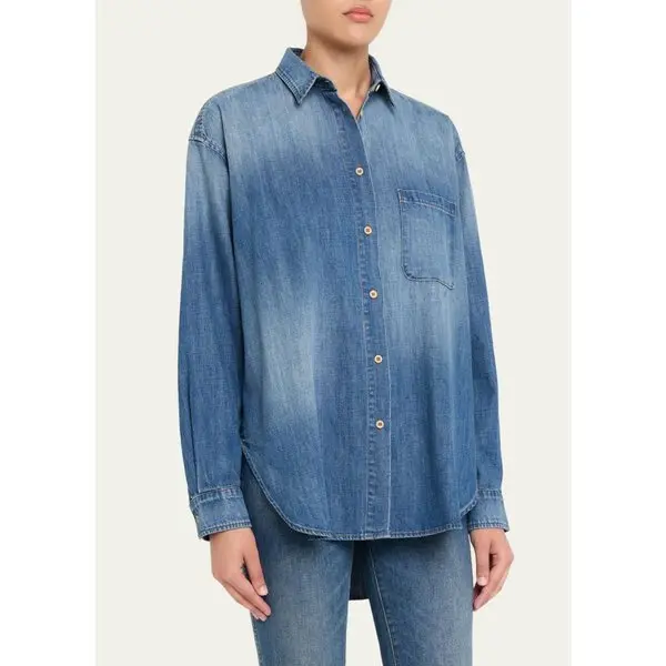 JAMIE HALLER The Essential Denim Shirt