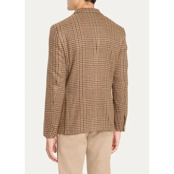 Zegna Cashmere Glen Plaid Single-breasted Sport Coat