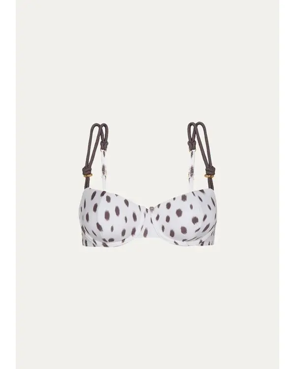 VIX PAULA HERMANNY Gal Mel Polka-dot Bikini Top - Multi