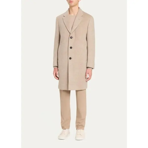 Zegna Cashmere Single-breasted Overcoat