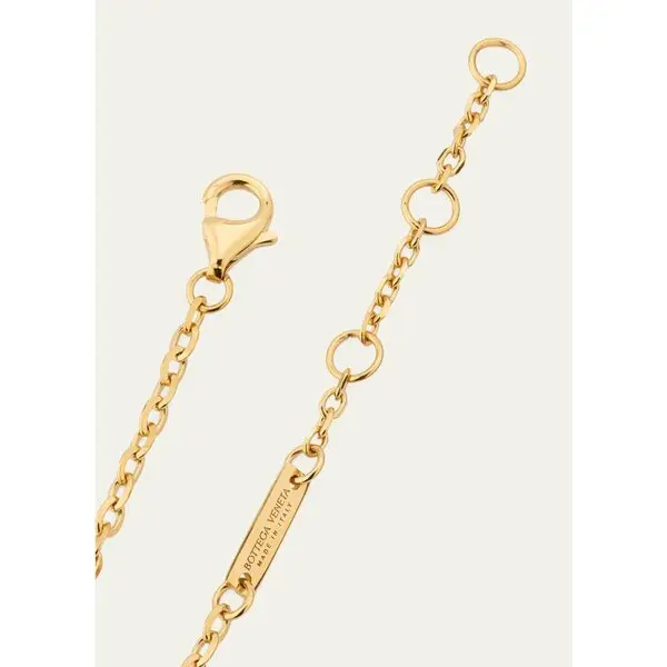 Bottega Veneta Drop Marble Pendant Necklace, Green