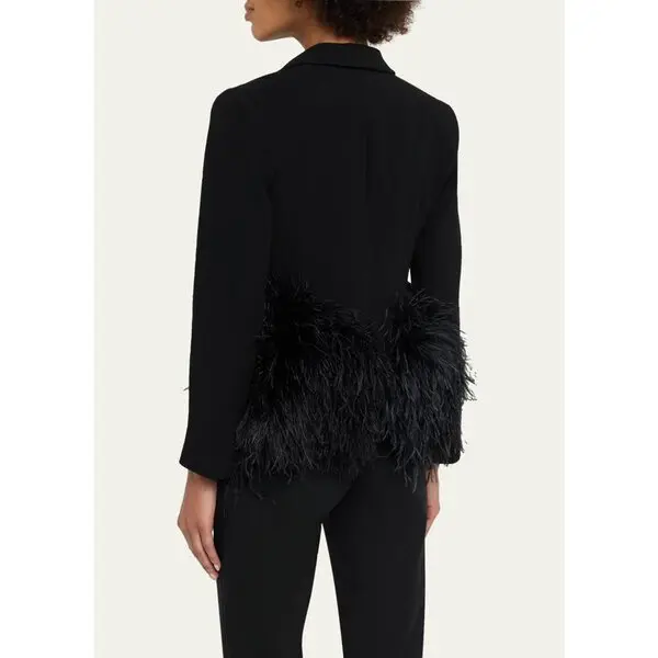 Libertine Feathered Single-breasted Jacket