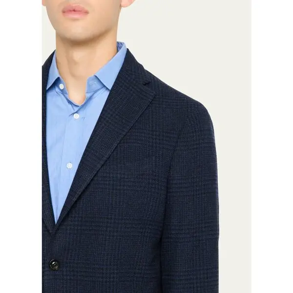 Boglioli Wool And Cashmere Plaid Sport Coat