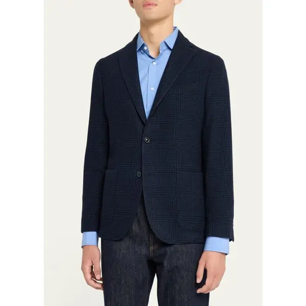 Boglioli Wool And Cashmere Plaid Sport Coat