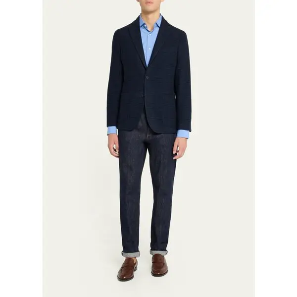 Boglioli Wool And Cashmere Plaid Sport Coat