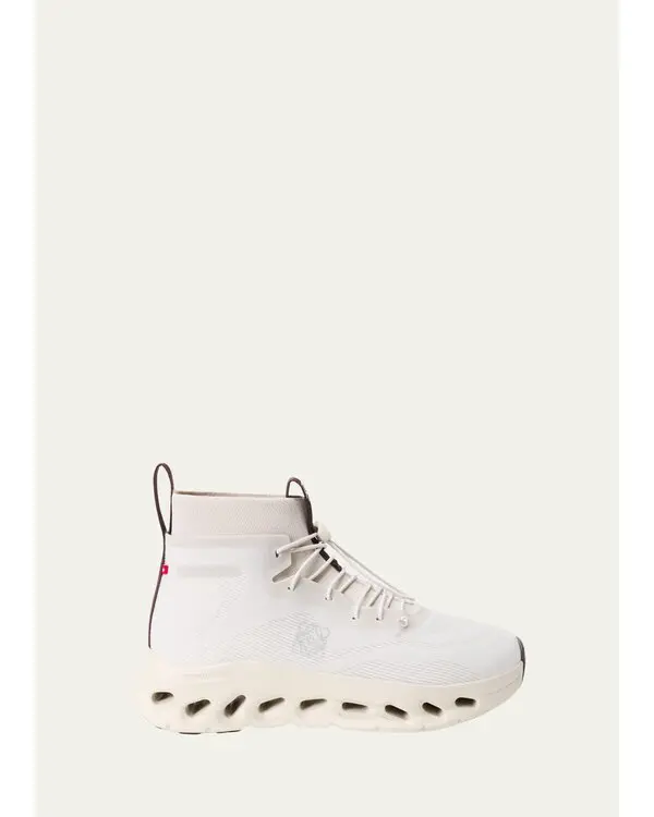 Loewe X On Cloudtilt Hi Stretch-knit Sneakers - Sand