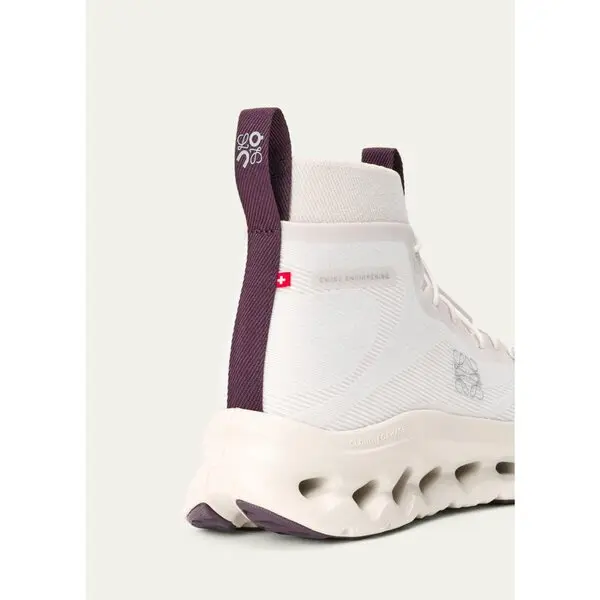 Loewe X On Cloudtilt Hi Stretch-knit Sneakers - Sand