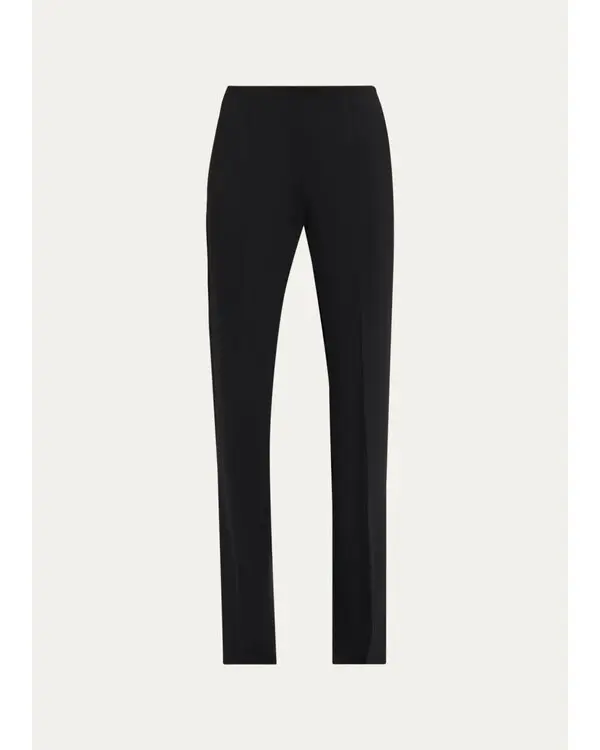Max Mara Morata Stretch Wool Straight-leg Pants