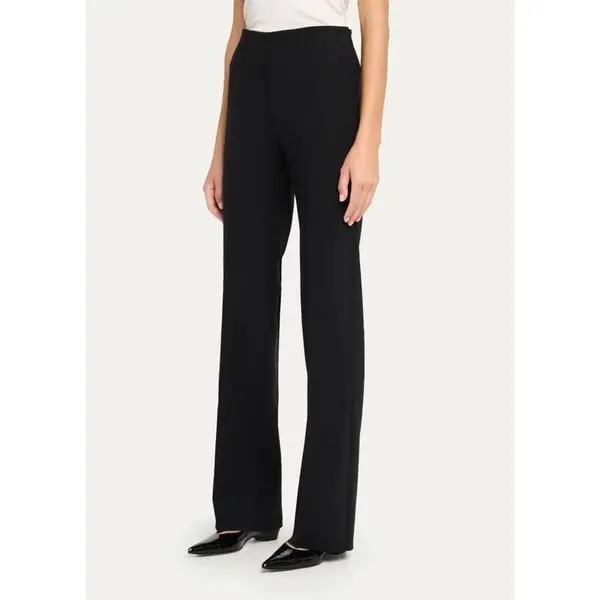Max Mara Morata Stretch Wool Straight-leg Pants