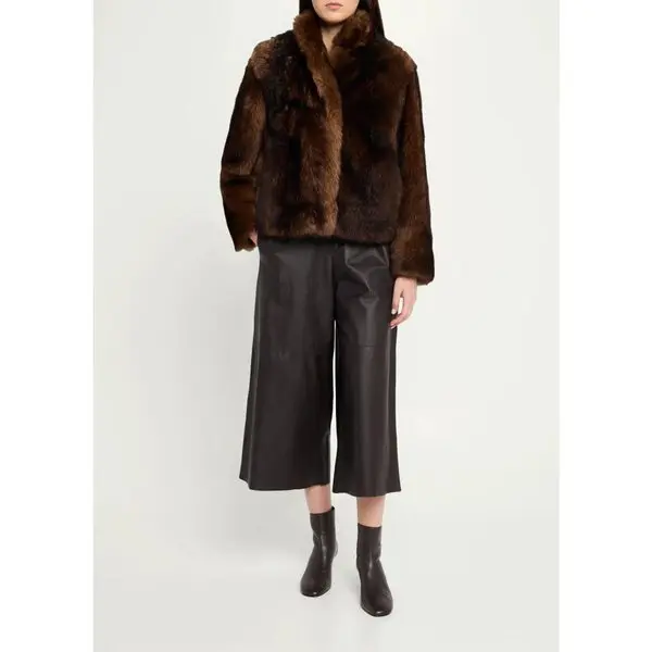 YVES SALOMON Lamb Shearling Short Coat