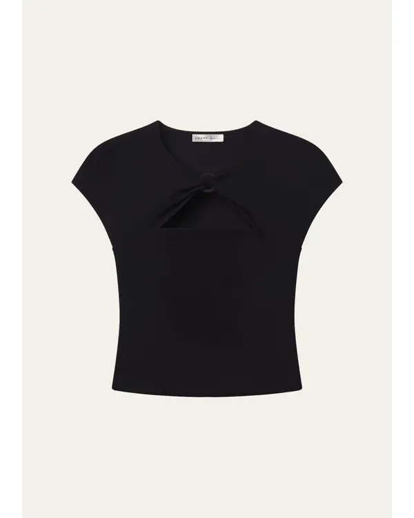 FRAME X Alexandra Leclerc The Casino Top - Black