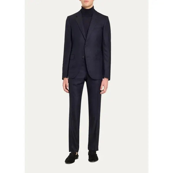 Zegna Wool Fine Stripe Single-breasted Sport Coat
