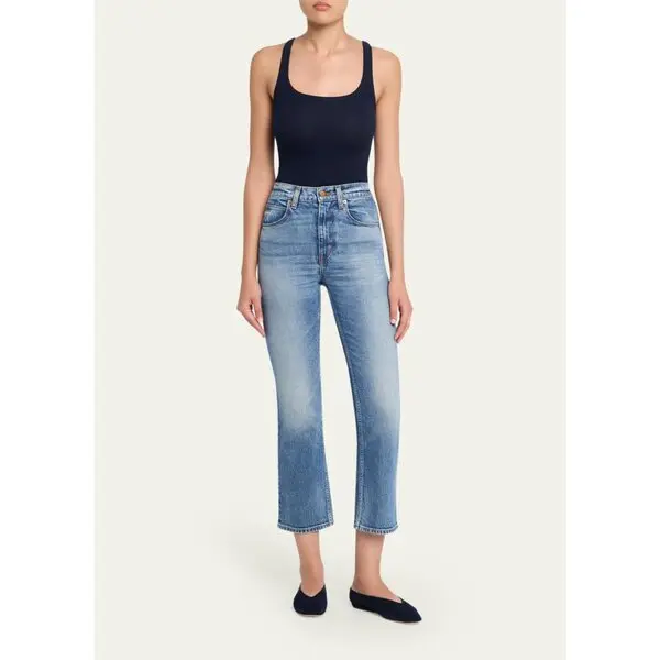 JAMIE HALLER The Kenickie Kickflare Crop Jeans