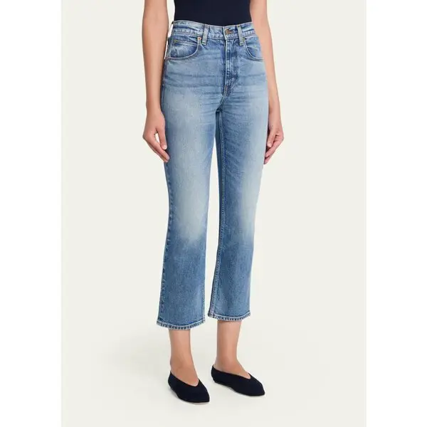 JAMIE HALLER The Kenickie Kickflare Crop Jeans