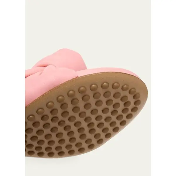 Bottega Veneta 35mm Cherry Knotted Leather Mule Sandals - Blush