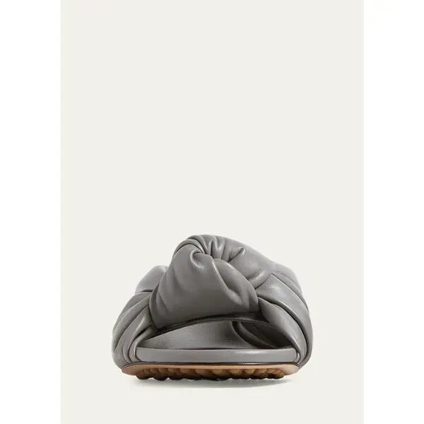 Bottega Veneta 35mm Cherry Knotted Leather Mule Sandals - Blush