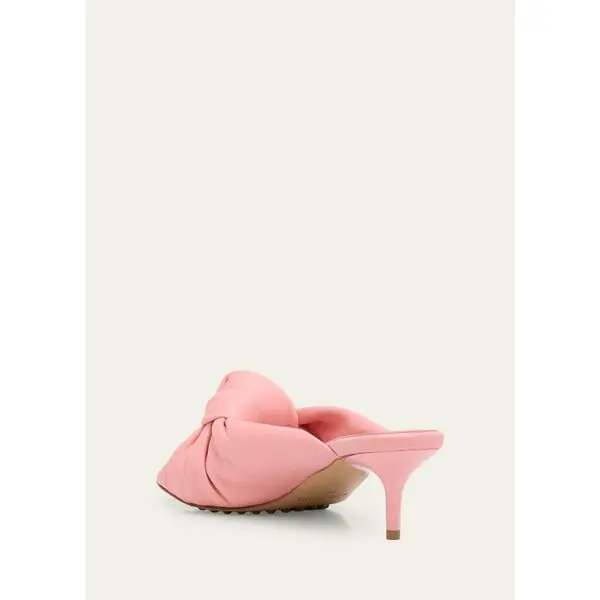 Bottega Veneta 35mm Cherry Knotted Leather Mule Sandals - Blush