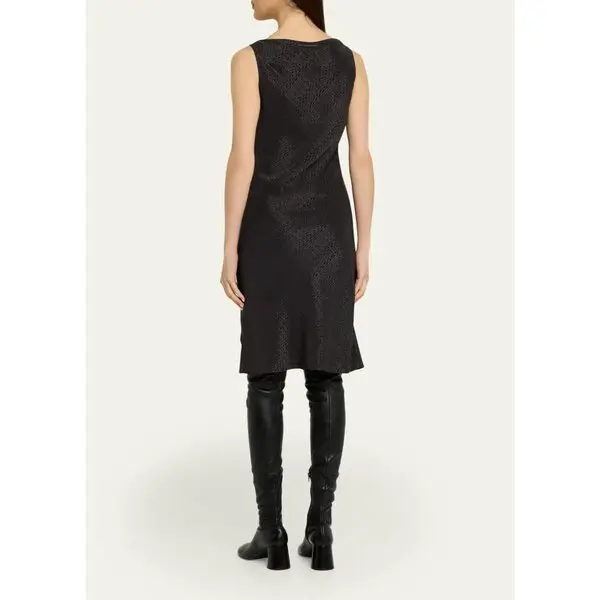 MAISON MARGIELA Jacquard Cowl-neck Midi Dress