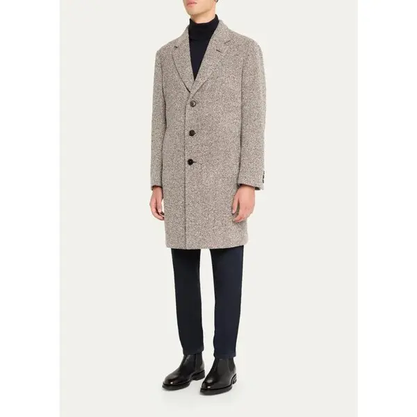 Zegna Oasi Cashmere Melange Overcoat